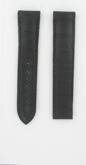 Omega 48413132 / 98000276 bracelet de montre Peau de crocodile 20mm